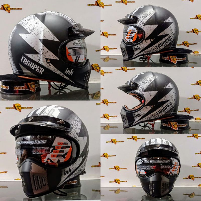 Jual Helm INK TROOPER SOLID Original Fullface | Shopee Indonesia