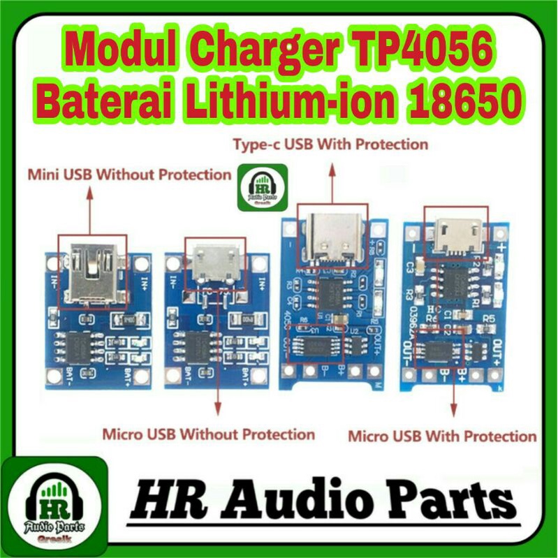 Jual Modul Charger Baterai Littium 18650 TP4056 5v Type-c Micro Mini ...