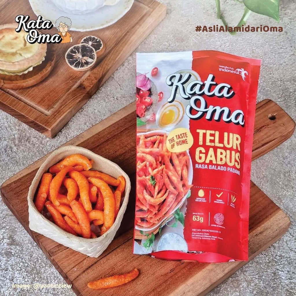 Jual Kata Oma Telur Gabus kue Bidaran Telur Endog Belanak 63g | Shopee ...