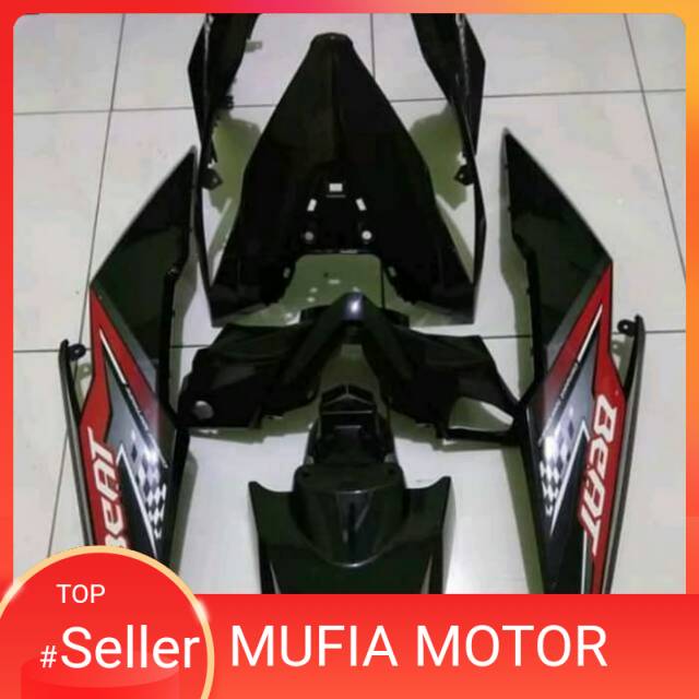 Jual Cover body halus honda beat new esp hitam | Shopee Indonesia