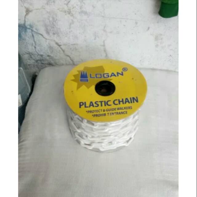 Jual Rantai reling pembatas 8 mm - rante plastik 8 mm - reling 8mm ...