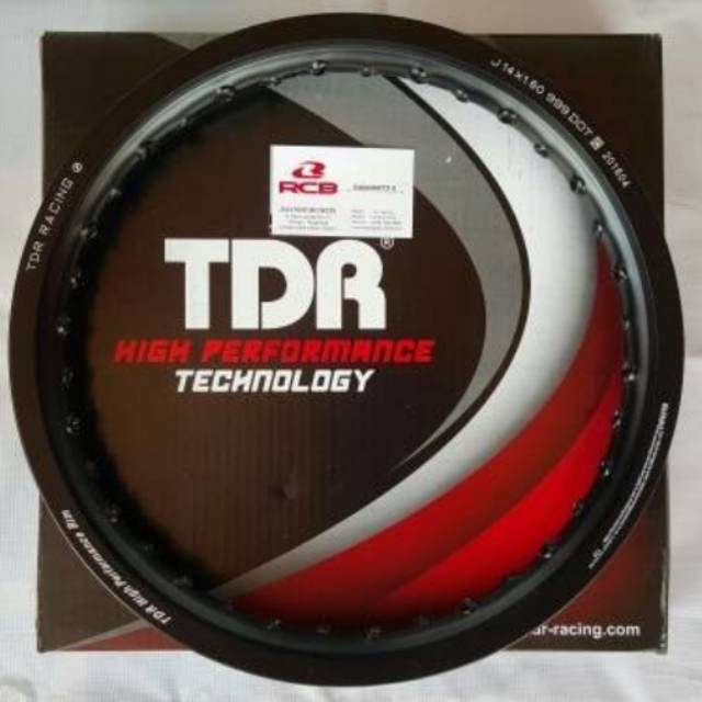 Jual Velg TDR ring 14 warna Hitam (sepasang depan belakang) | Shopee ...