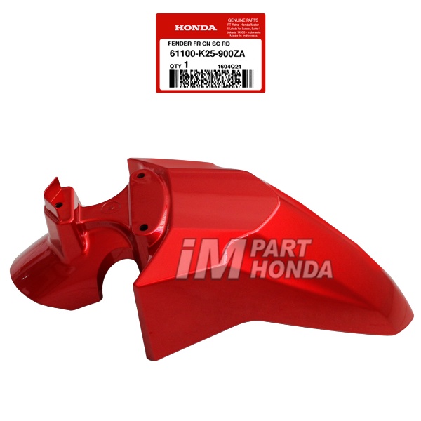 Jual 61100-K25-900ZA Slebor Spakbor Depan Beat Fi K25 2012 - 2016 Merah ...