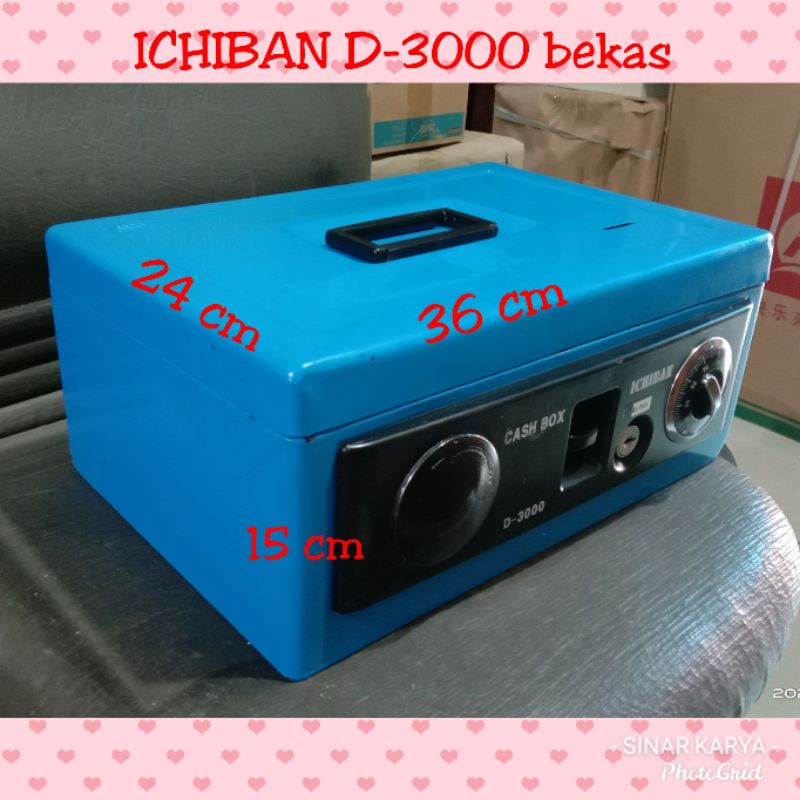 Jual Cash Box ICHIBAN D3000 bekas safety safe deposit brankas murah ...