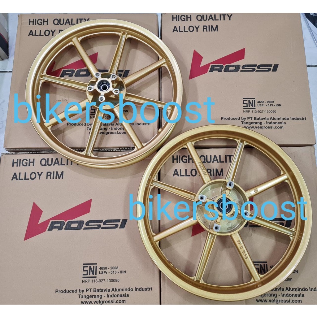 Jual VELG V ROSSI Sprint Dragon NINJA R Palang 8 ukuran 185 215 17 Gold ...