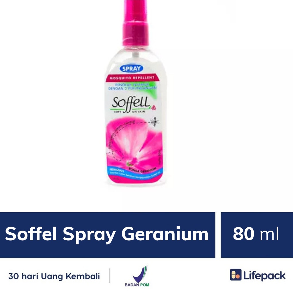 Jual Soffell / Soffel / Sofel Spray Geranium / Green Tea / Jeruk 80 ml ...