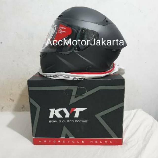 Jual KYT TT Course Solid Anthracite Matt SNI | Original KYT 100% ...