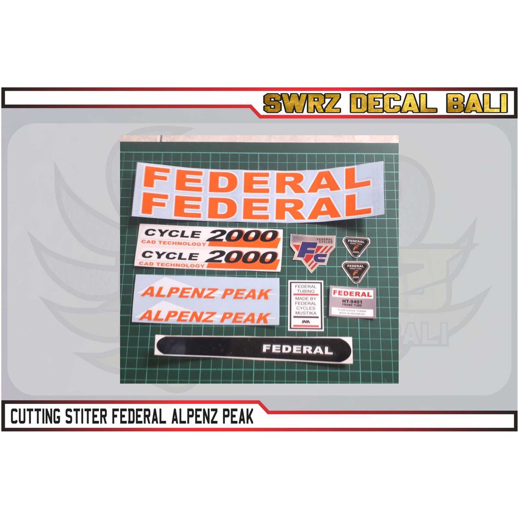 Jual DECAL CUTTING STIKER FEDERAL ALPENZ PEAK | Shopee Indonesia