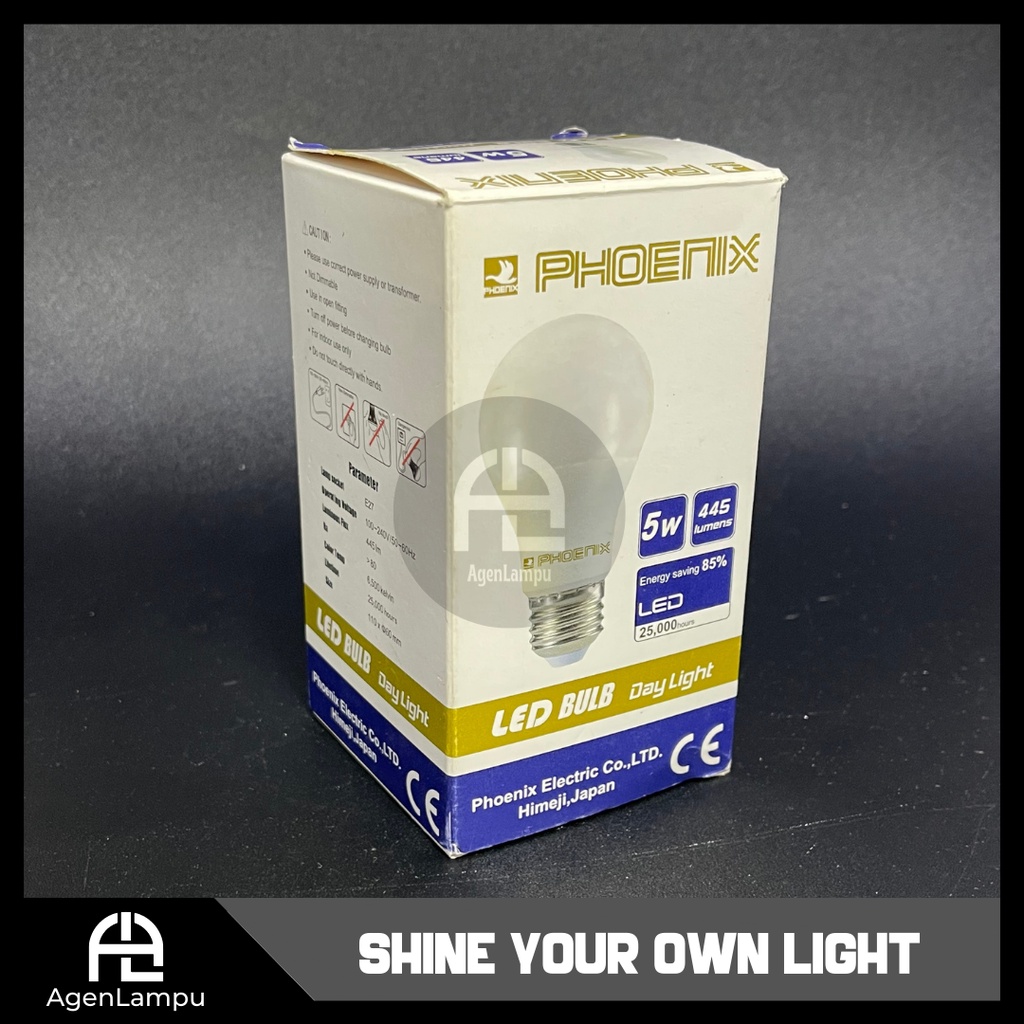Jual Phoenix Lampu LED BULB 5W E27 6500K 220V DAYLIGHT | Shopee Indonesia