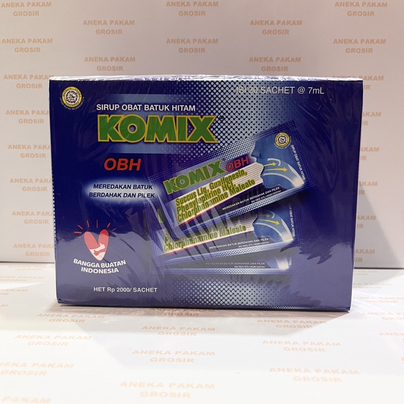 Jual Komix OBH / Sirup Obat Batuk isi 30 sachet @7mL | Shopee Indonesia