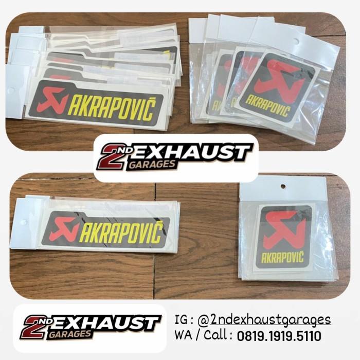 Jual Logo / Emblem Sticker Knalpot Replacement Akrapovic Slovenia ...