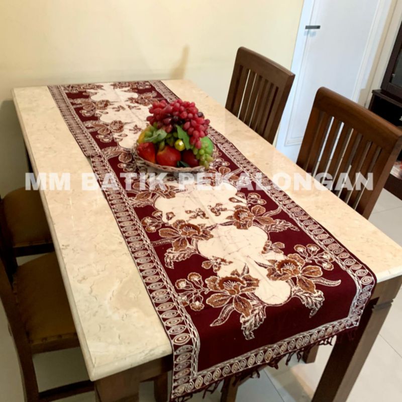 Jual Table Runner Taplak Panjang Batik Cap Ukuran 200 cm x 50 cm Motif ...