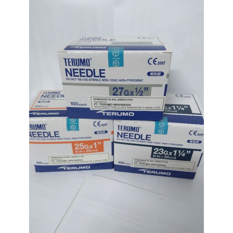 Jual Jarum suntik/Needle Terumo 23 G, 24 G, dan 25 G | Shopee Indonesia