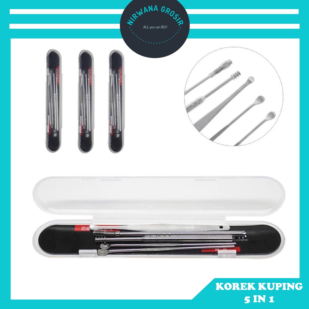 Jual Alat korek kuping telinga pembersih kotoran Ear wax Stainless ...