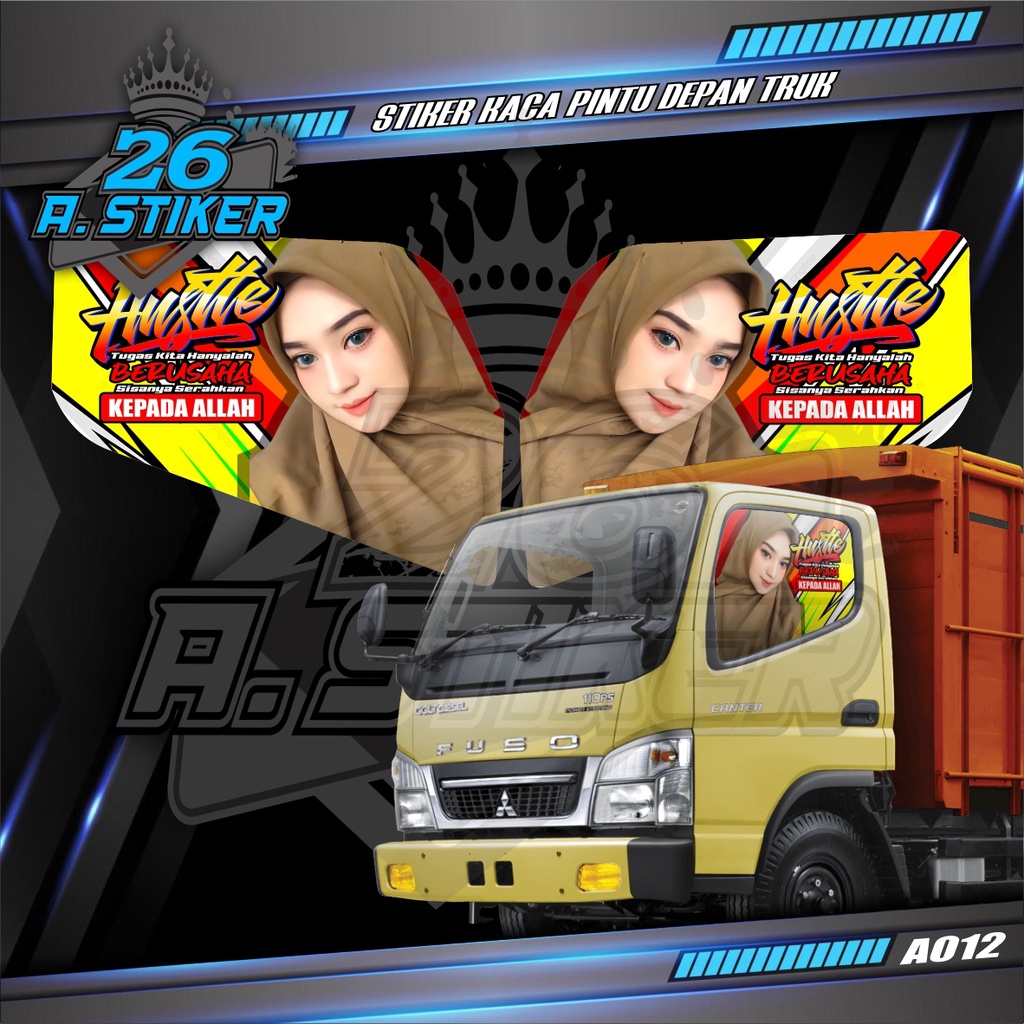Jual Stiker Decal Kaca Pintu All Truck Canter, Ragasa, Umplung, Giga ...