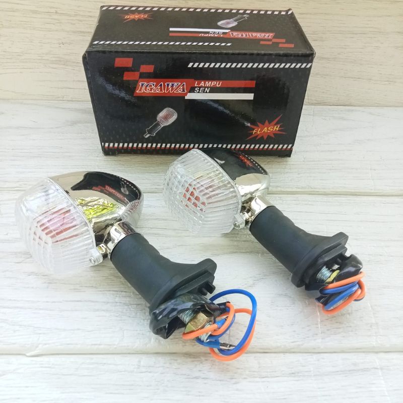 Jual Sepasang 2 biji Lampu Sein Sen Riting Reteng Blinker Ninja RR R S ...