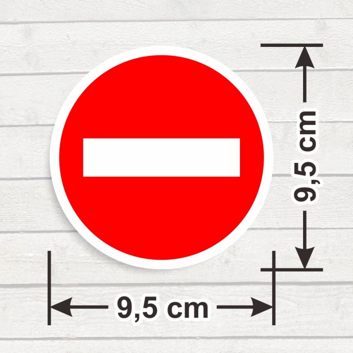 Jual Sticker Vinyl Sign Verboden Stiker Dilarang Masuk Do Not Enter 9,5 ...