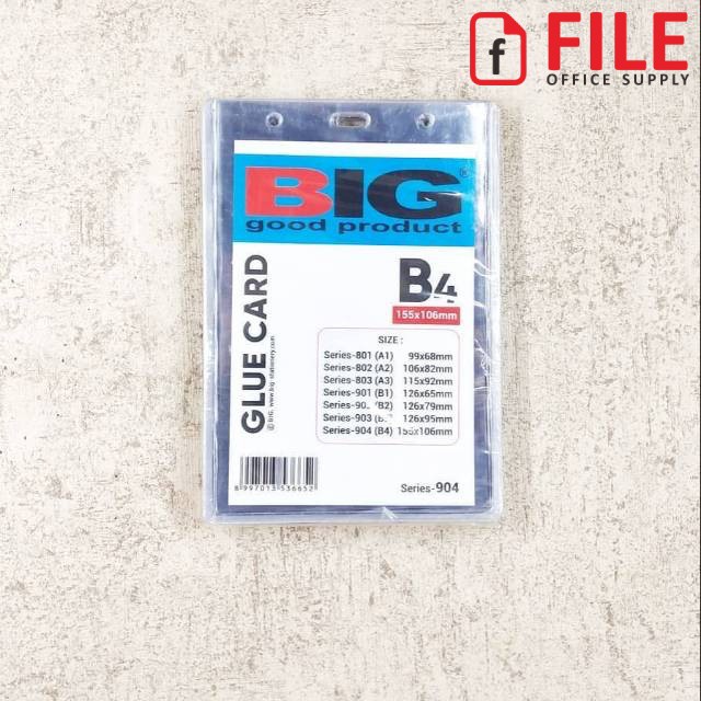 Jual ID Card Cover / Glue Card / Name Tag B4 BIG (1 pack 20 pcs ...