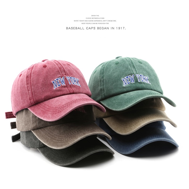Jual HATSAVENUE-234 Baseball Cap Model Wash Denim Luntur Lembut Bordir ...
