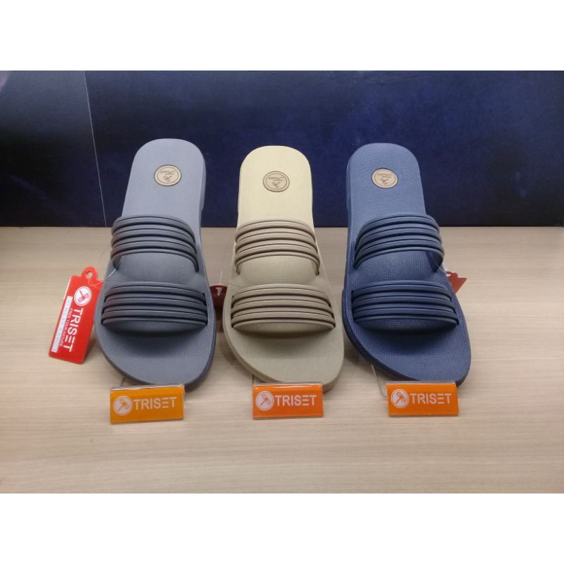 Jual TRISET TF60130 SANDAL FLAT FULL KARET ORIGINAL | Shopee Indonesia