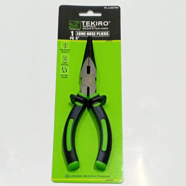 Jual Tang Lancip 6 inch TEKIRO Long Nose Pliers Tang Kombinasi Tang Potong Tang Jepit Lancip ...