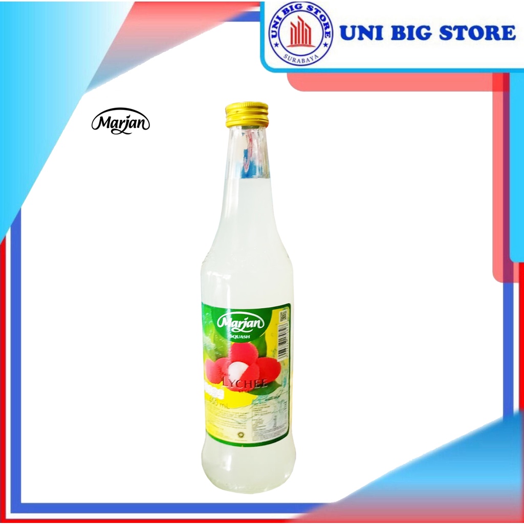 Jual MARJAN Lychee Squash Sirup Leci Syrup 460 ml | Shopee Indonesia