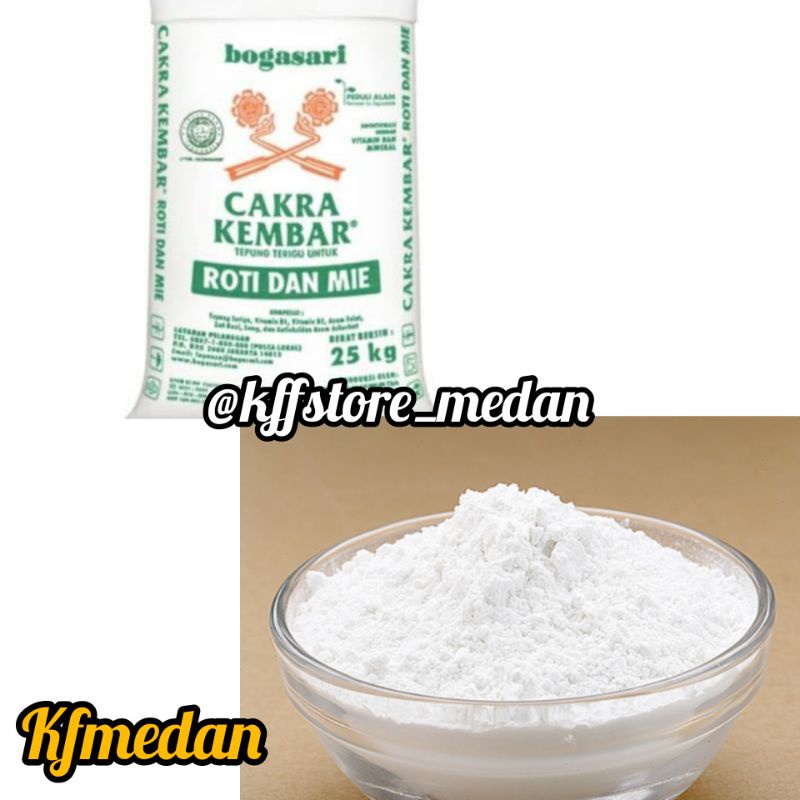 Jual Bogasari Tepung Terigu Cakra Kembar Premium Kiloan (Per 1kg ...