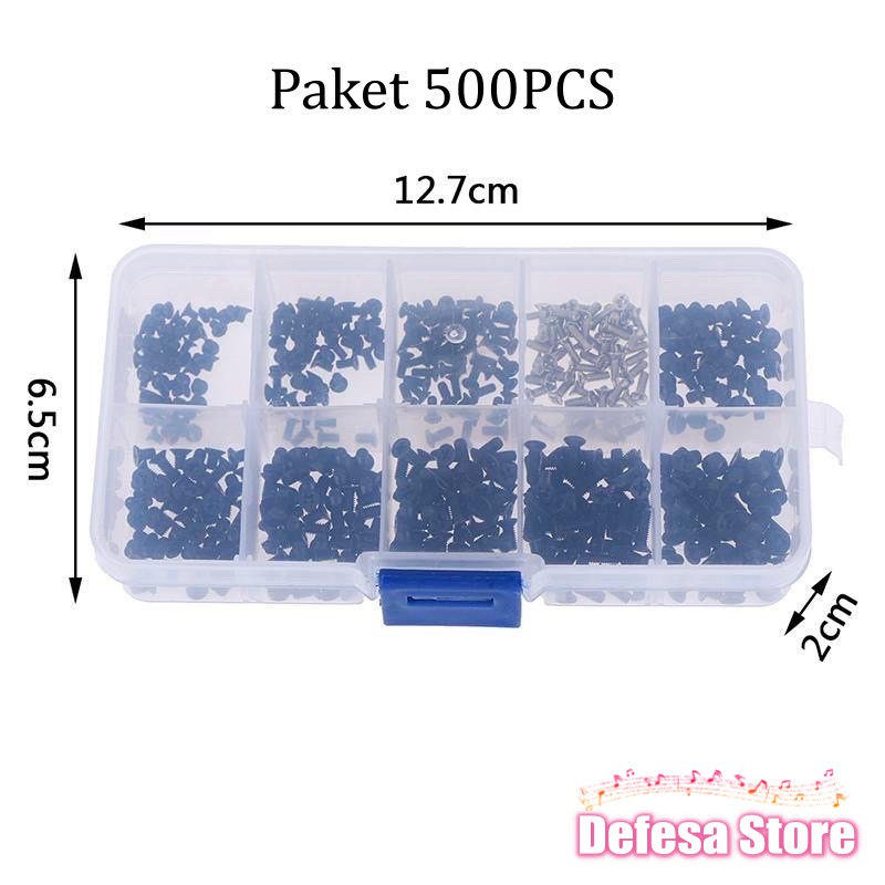 Jual Baut Laptop Set Paket 500pcs Screw Lengkap Netbook Notebook Kit ...