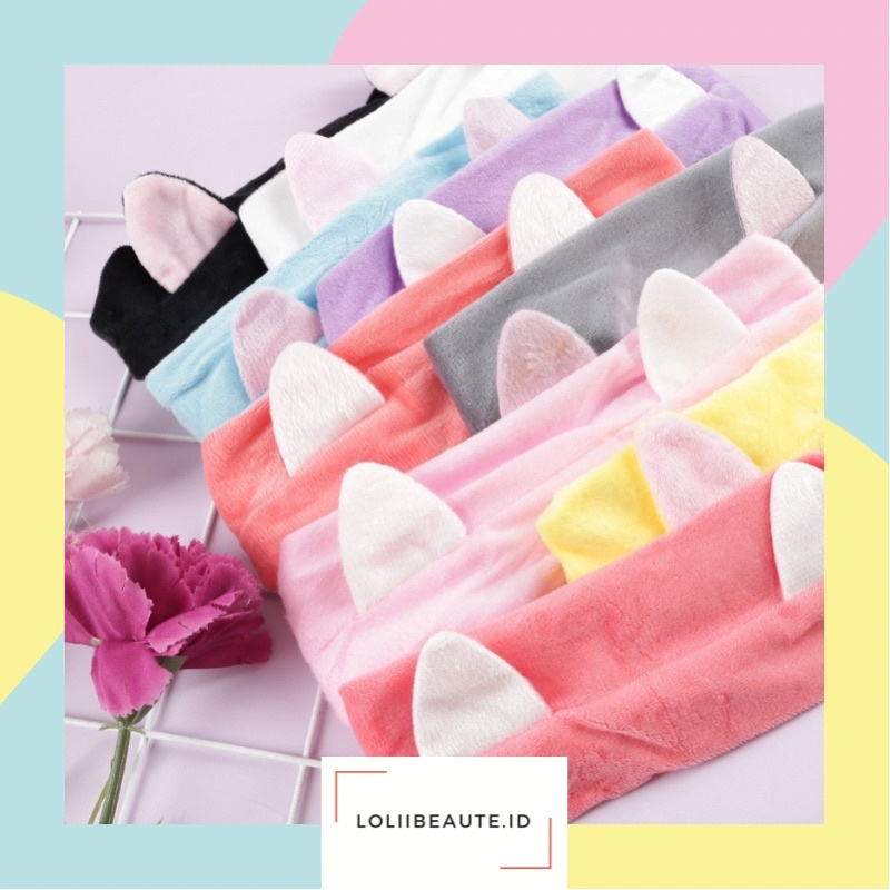 Jual Bandana Masker Kucing / Headband Kuping Kucing / Bandana Masker ...