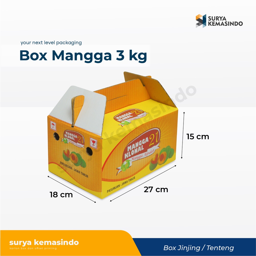 Jual BOX MANGGA ISI 6 BUAH (3 kg) Set Sekat/KARDUS/KLONAL/KLONAL21 ...