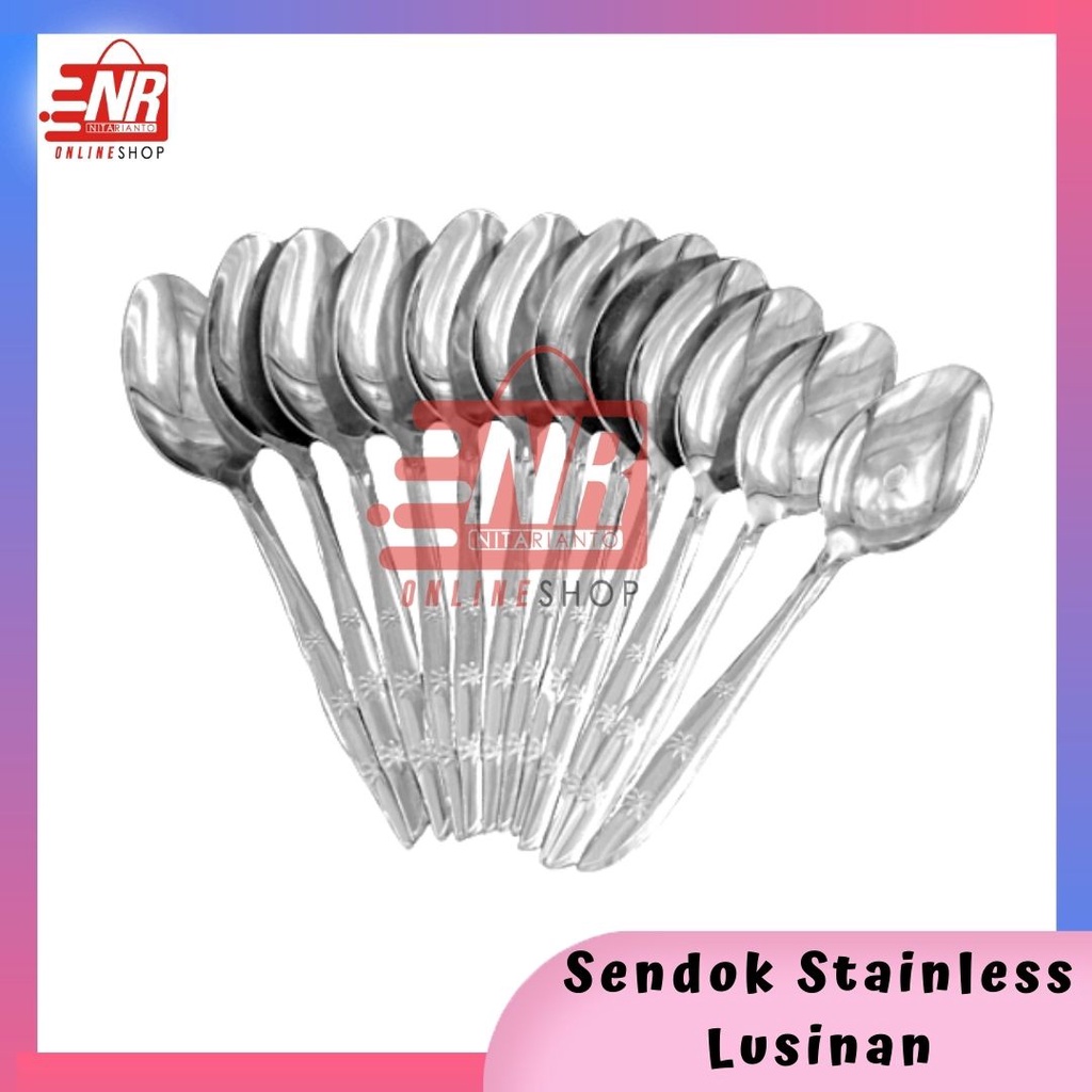 Jual [ Satu Lusin ] Sendok Makan Stainless / Sendok Stainless / Sendok ...