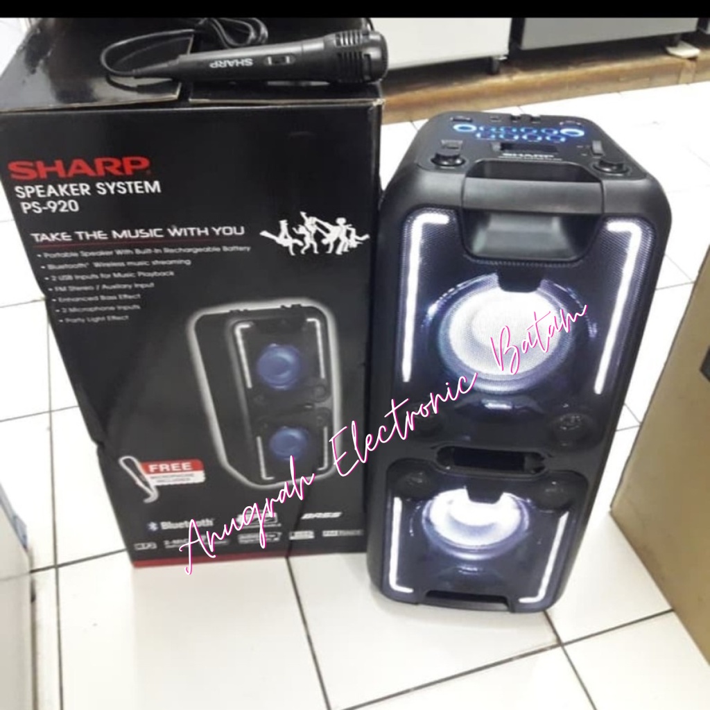 Jual SHARP PS-920 / PS920 SPEAKER KARAOKE BLUETOOTH BATAM | Shopee ...