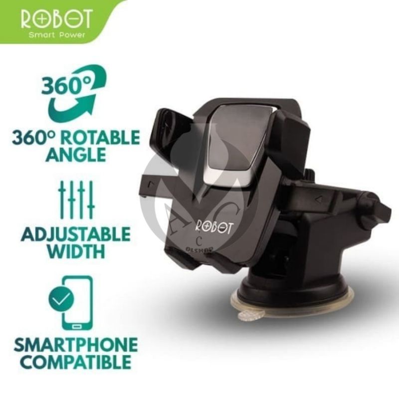 Jual CAR HOLDER Robot RT-CH03 360 Rotatable Car Stent Black | Shopee ...