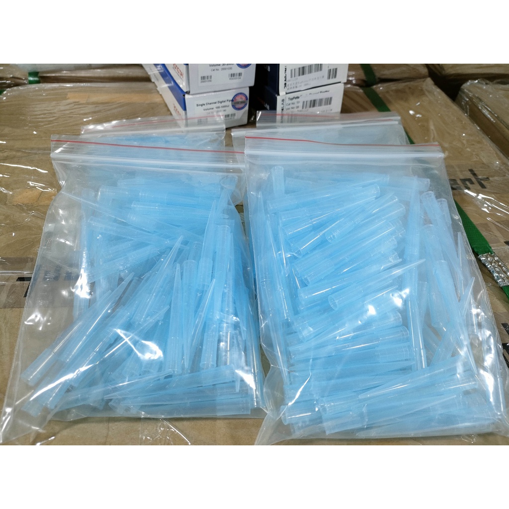 Jual Tip Mikropipet Blue Tip 1000 ul 7.5x70mm Tips Micro Pipette Tip ...