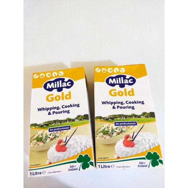 Jual Whipping Cooking Cream Millac Gold 1 liter Free Bubble Wrap dan ...