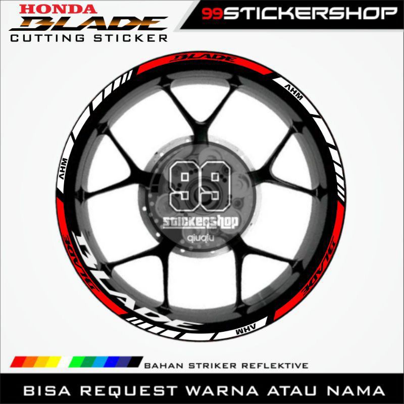 Jual stiker velg motor Honda BLADE | Shopee Indonesia