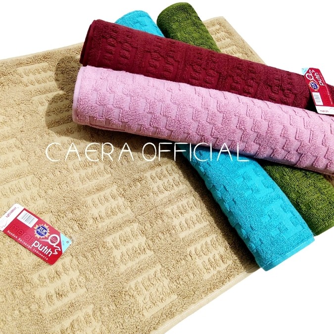 Jual Keset Handuk Merah Putih 45x65cm Bathmat Keset Handuk Kamar Mandi ...