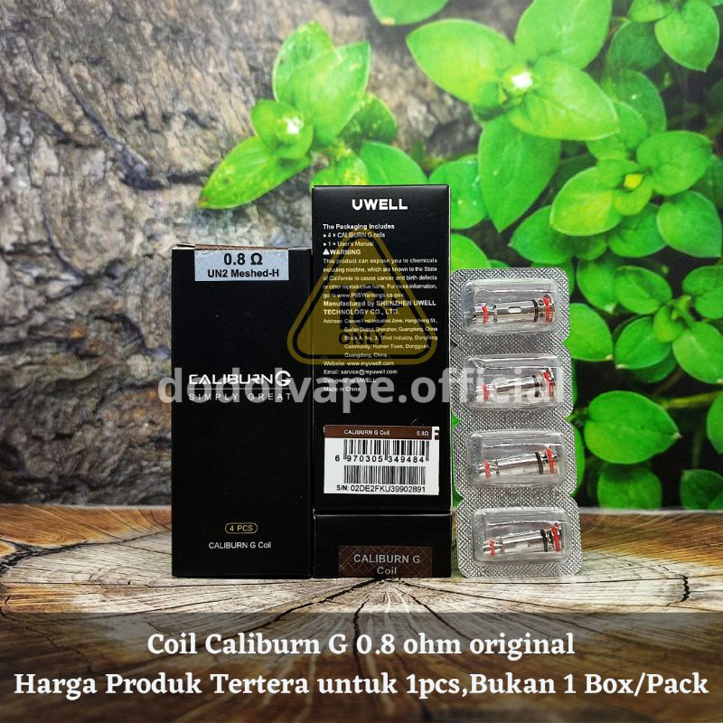 Jual Coil Uwell Caliburn G 0.8 Ohm Original For Gk2 / Koko prime / G2 ...