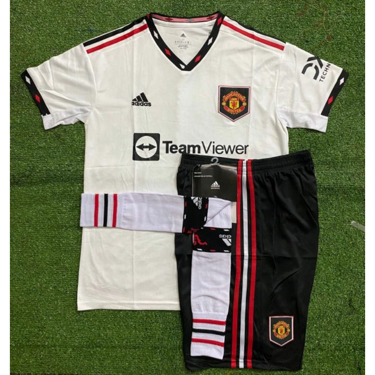 Jual STELAN FULLSET BAJU CELANA KAOS KAKI MANCHESTER UNITED MU AWAY ...