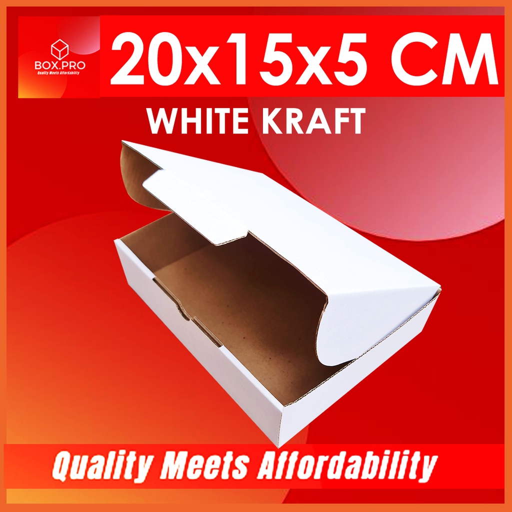 Jual Kardus PUTIH uk 20x15x5 cm (ECER) Die Cut Box Kotak Packing ...