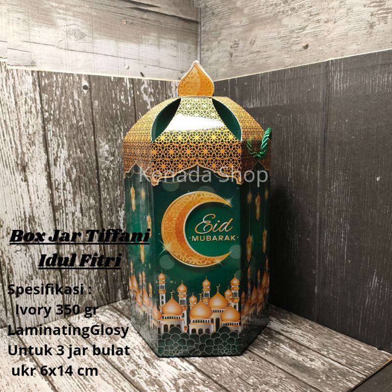 Jual Box Jar Tiffani Idul Fitri (Harga Per5 pcs) | Shopee Indonesia