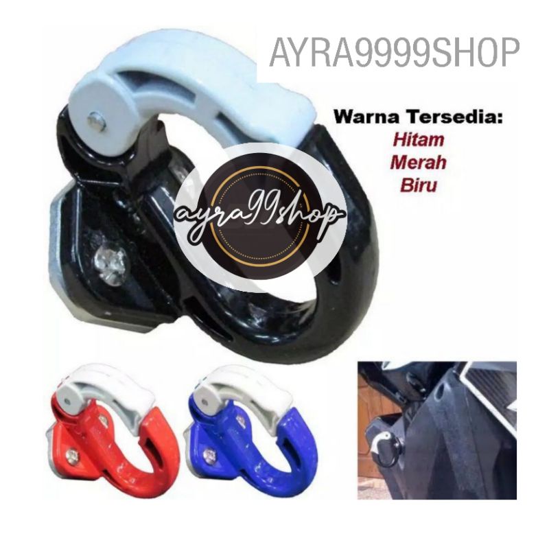 Jual Gantungan Barang Motor Bulat/ Centolan Motor Besi Gantungan Barang ...