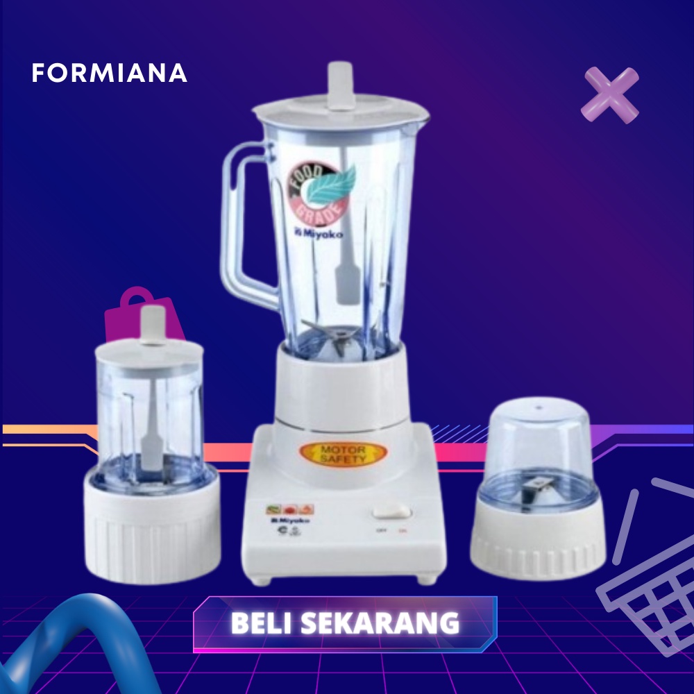 Jual BLENDER MIYAKO 3IN1 Bl-102 GS 2IN1 BL-101PL BL102PL MIKA KAPASITAS ...
