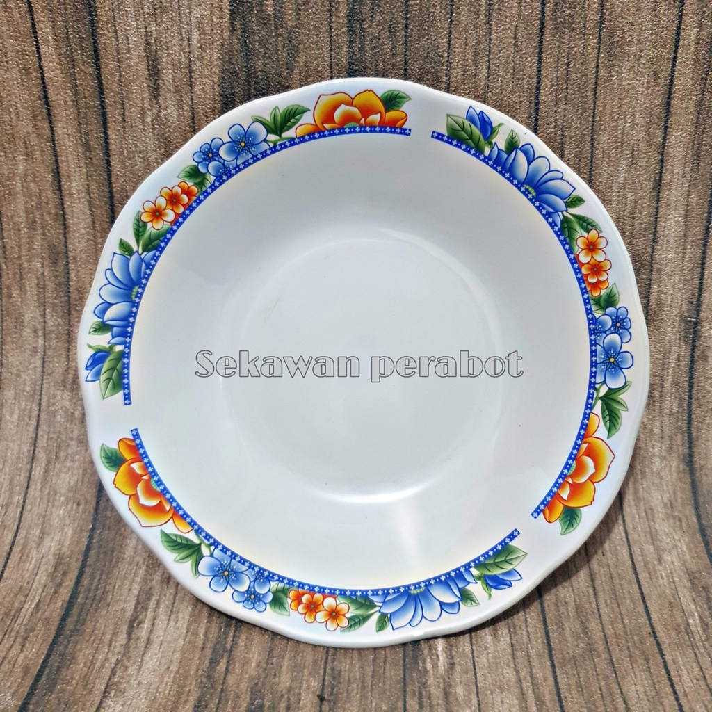 Jual (12 PCS) PIRING MAKAN 8 INCH LILIA PIRING KERAMIK PIRING MAHKOTA ...