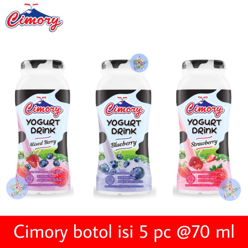 Jual Cimory botol yogurt drink isi 5pc | Shopee Indonesia