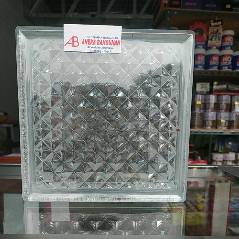 Jual GLASS BLOCK Dinding Merk MULIA - Blok Kaca - Roster Kaca Via Grab ...