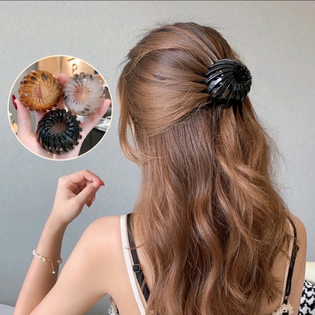 Jual Jepitan Bird Nest Hair Claw Velvet|Hairclip Women Velvet Clip Hair ...