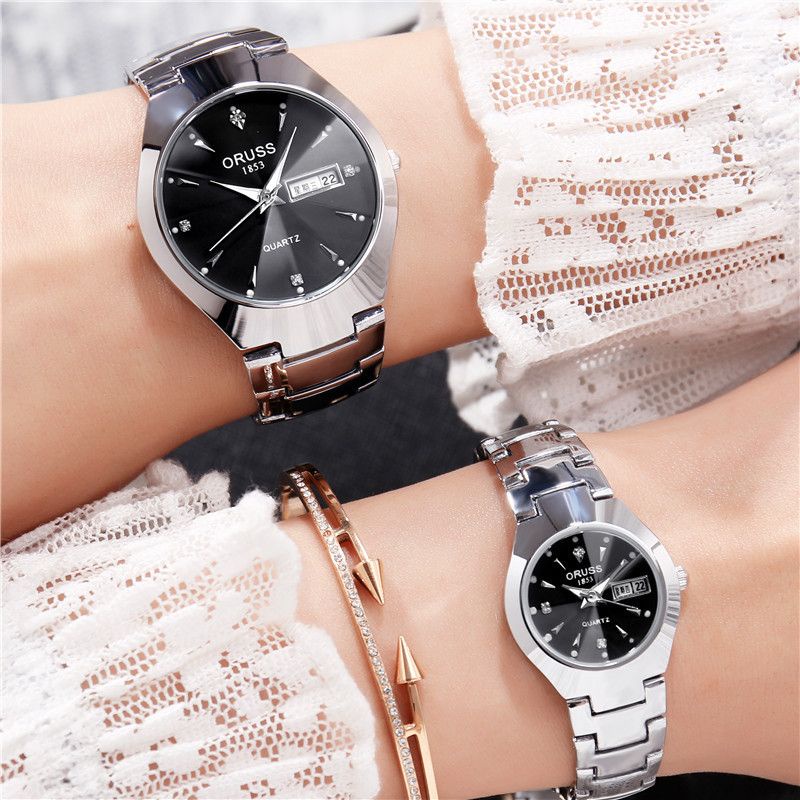 Jual (COD) Jam Tangan Couple ORUSS Original Kecil Import Anti Air ...