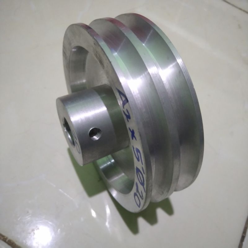 Jual Pulley A2 - 5 inch as 24mm Pully Alumunium | Shopee Indonesia