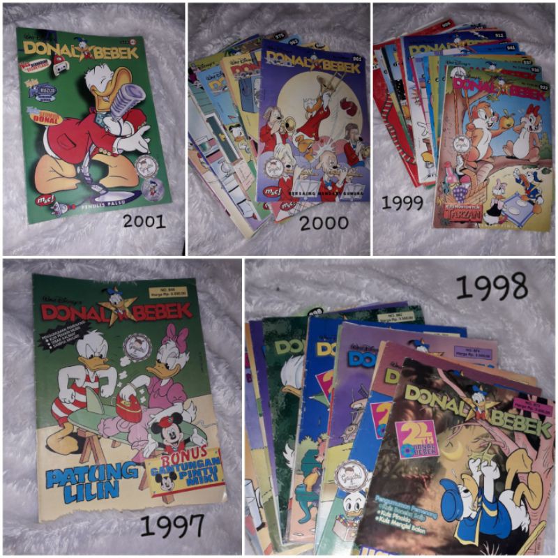 Jual Donal Bebek Tipis Jadul/Lawas - Boleh Pilih Volume/Nomor (2001 - 2000 - 1999 -1997 - 1998 ...